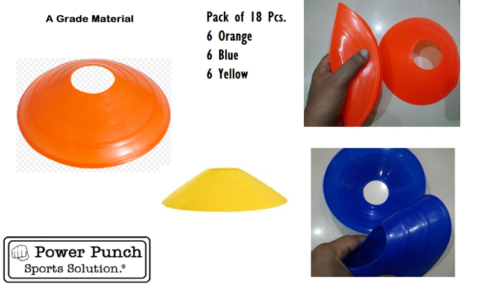 Space markers football training marking 18 Pcs Football Training Cones ...