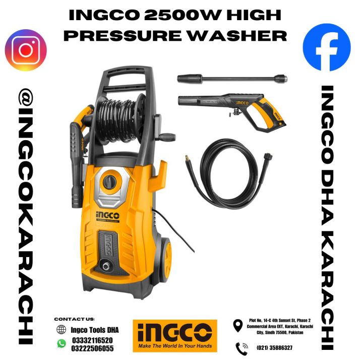 Ingco High Pressure Washer 2500W 160 Bar | Daraz.pk