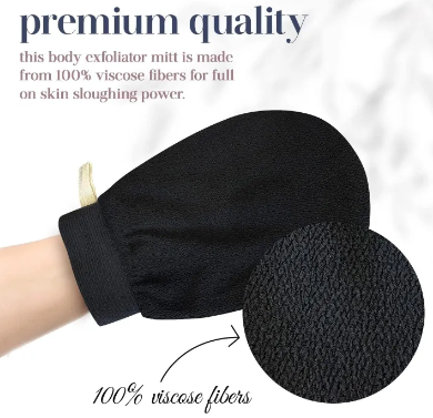 Moroccan Exfoliating Gloves 1pcs - Exfoliating Bath Washcloth Scrub Mitt for Body - Dead Skin ...