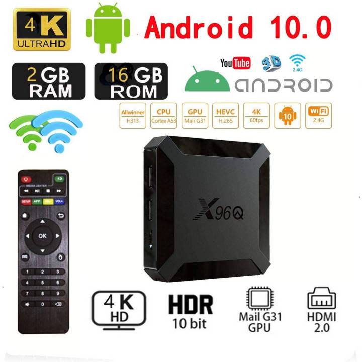 New 2021 X96Q Smart TV Box Android 10.0 - FullyLoaded- WorldWide ...