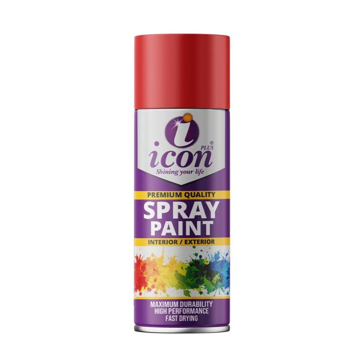 Professional High-Performance Scarlet Red Spray Paint | ICON PLUS High ...