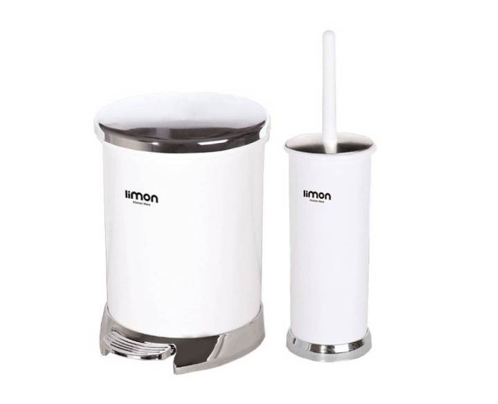 Limon Dustbin And Brush Set | Daraz.pk
