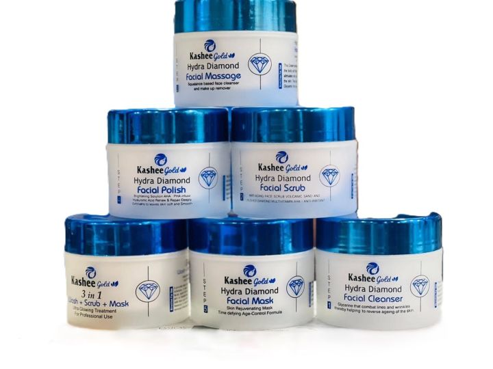 Kashi Gold Facial Set Whitening Kit Original – 300g Complete Facial ...
