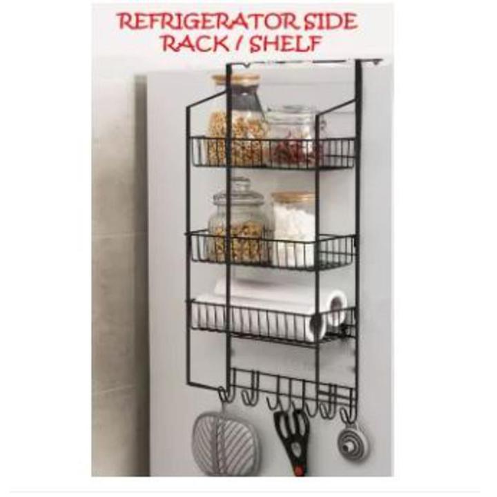 Multi-functional Refrigerator Side Shelf Spice Bottle Storage Rack ...