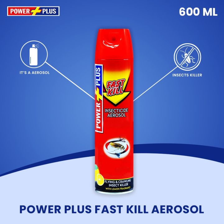 POWER PLUS FAST KILL AEYROSOL SPRAY - 600 ML | Daraz.pk