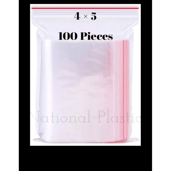 4 × 5 Inch Zip Lock Bags Pack of 100 Pcs | Daraz.pk