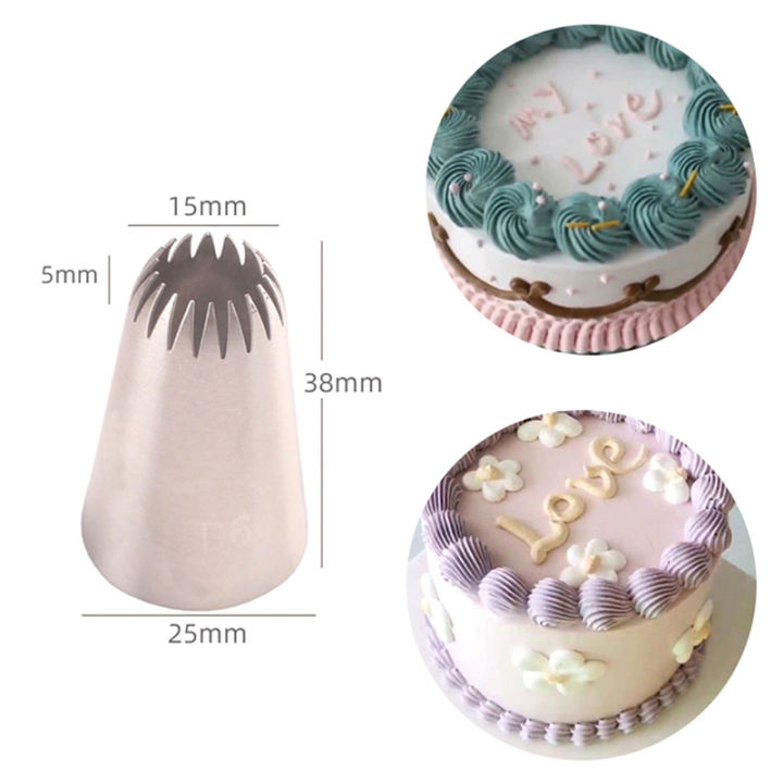 D66 #18 Open Star Icing Nozzle Piping Tip Stainless Steel Cake ... D66 #18 Open Star Icing Nozzle Piping Tip Stainless Steel Cake ...