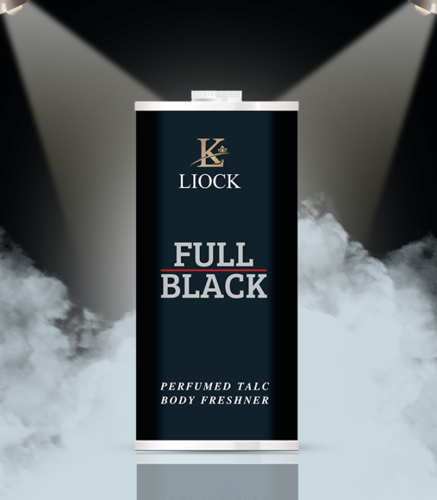 Liock Tin Talcum Powder Full Black | Daraz.pk