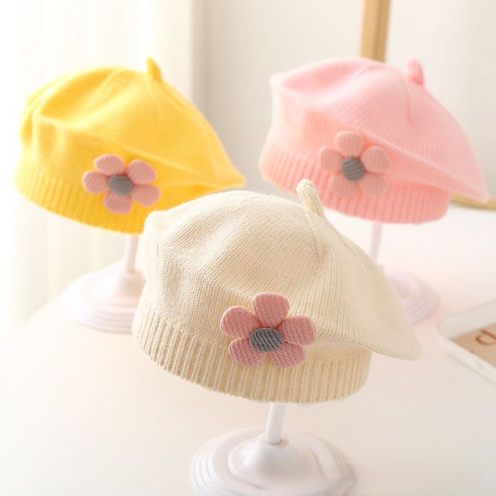 Suitable size Baby beret hat Fashionable Winter warm Knitted Knitted ...
