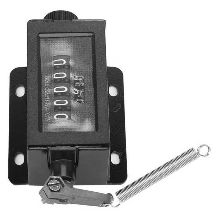 New 0~99999 Mechanical 5 Digit Tally Manual Hand Click Counter Counting ...