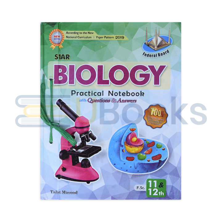 Star Biology Practical Notebook Class 11&12 Federal Board | Daraz.pk