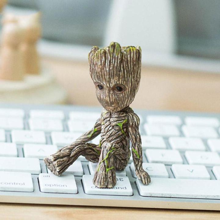 Guardians of the Galaxy Baby Groot Figure Figurine Flowerpot Pen Pot ...