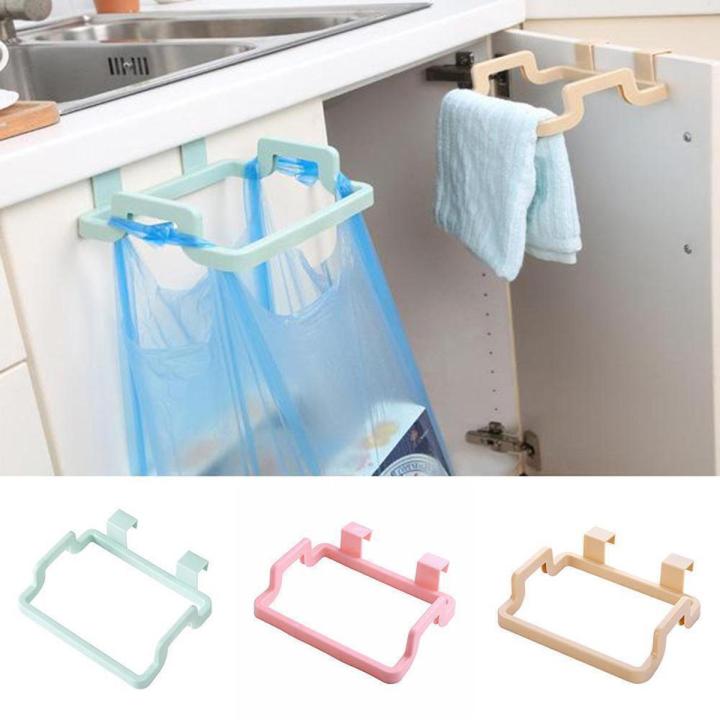 Hanging Trash Garbage Rubbish Kitchen Carrier Bag Bin Holder Plastic ...