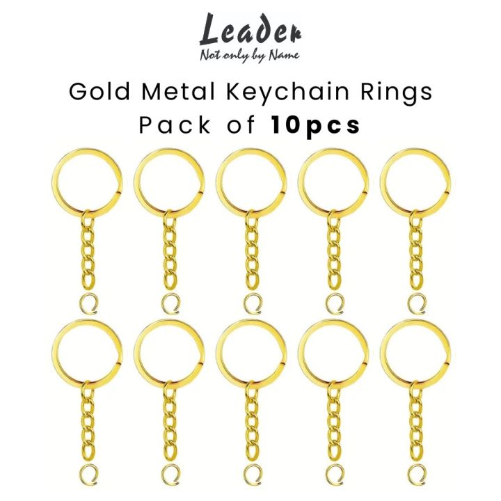 25MM Flat Metal Keychain Rings | with Keychain Jump Ring | Keychain ...