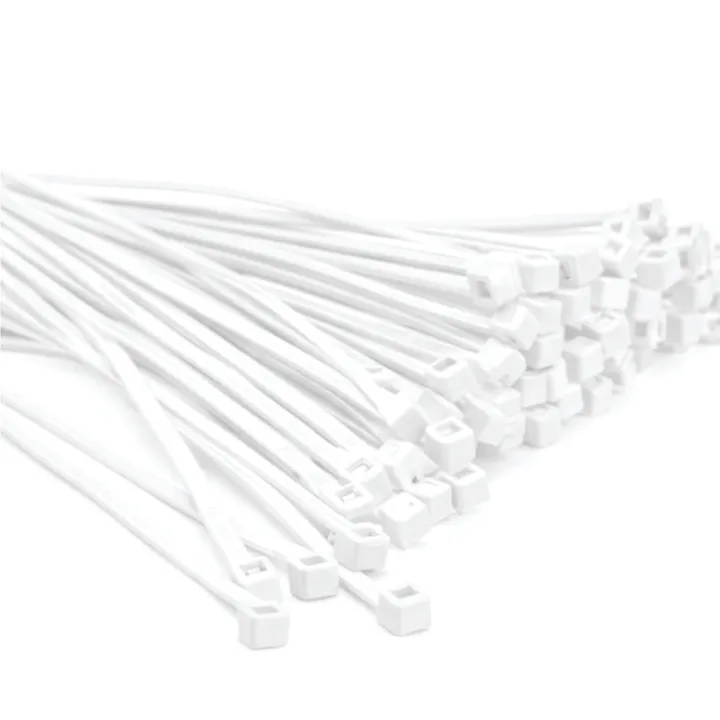 Nylon Cable Tie 4 Inch (100mm) Self Locking Zip Ties – White (Pack of ...
