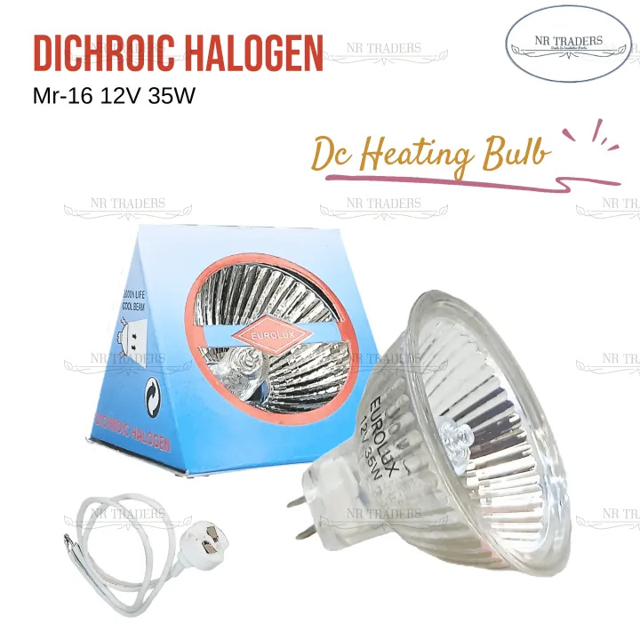 Dichroic Halogen Dc Heating Bulb MR16 12V 35W DC Heat Lamp for Reptile ...