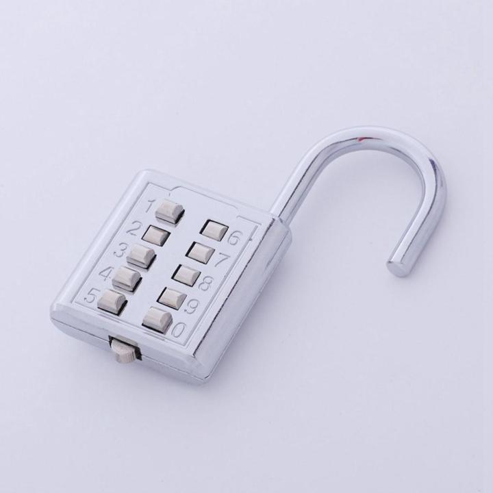 10 Digit Push Button Combination security Padlock for locker doors ...