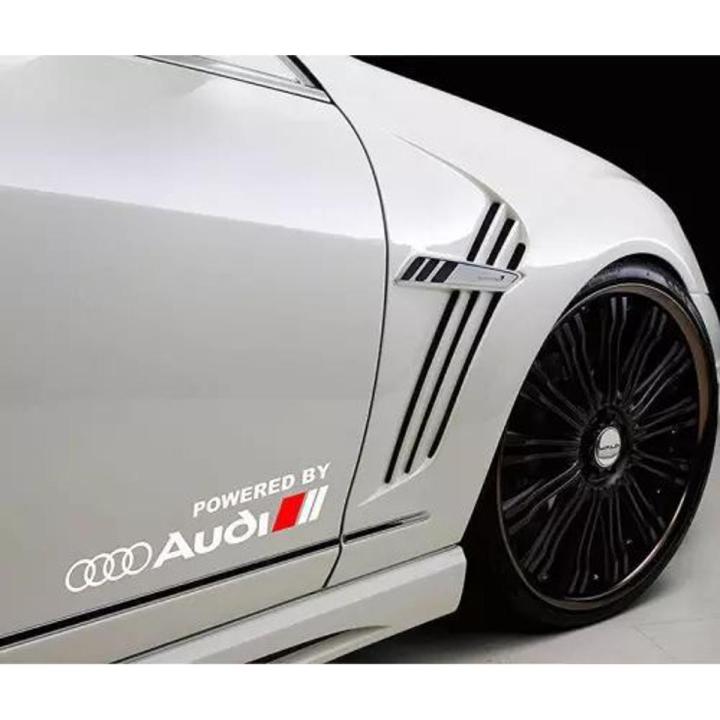 Car Sticker - 1 Pair Decal Vinyl Car Stickers for Audi Auto Doors Panel ...