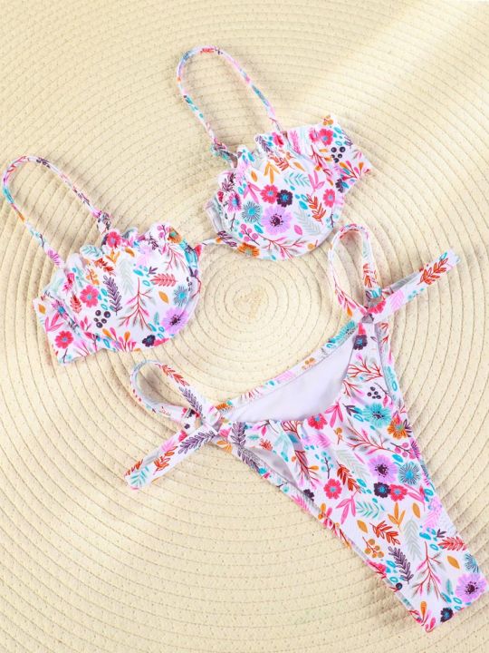 ZRTAK Cup Bikinis Swimsuit Brazilian Biquinis String Swimwear Bikini ...