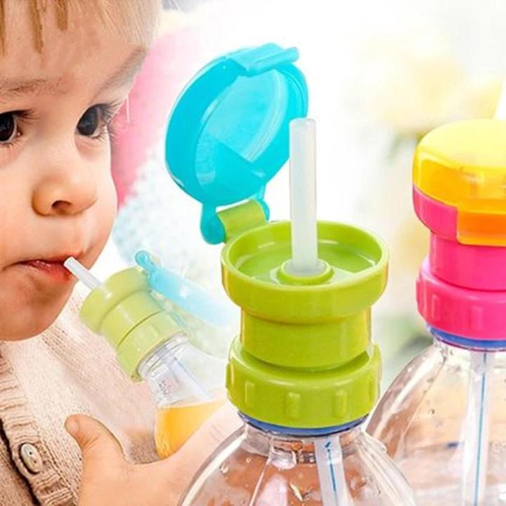 1PCS-Kids Water Bottle Cap Spill Proof Juice Soda Water Bottle Twist ...