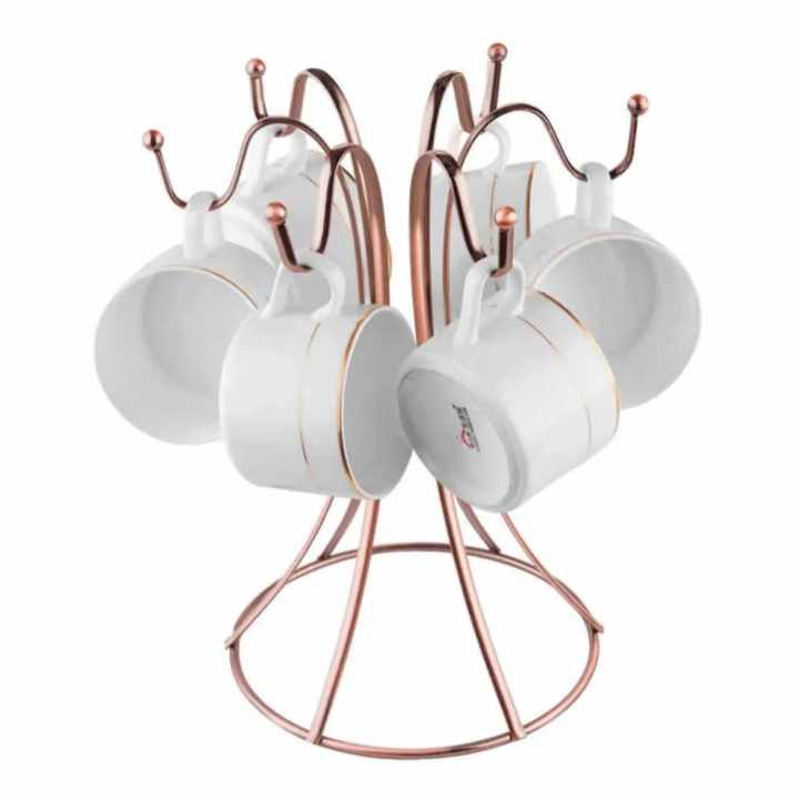 Stainless Steel Mug Cup Holder Stand for Tea and Coffee, Modern Hanging ...