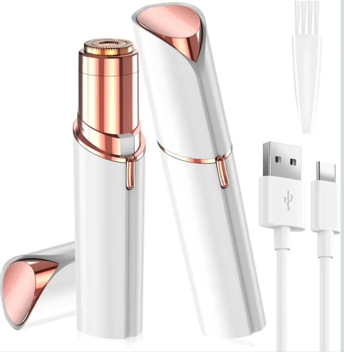 Luxe Aura Rechargeable Facial Hair Remover Machine - Painless Eyebrow ...