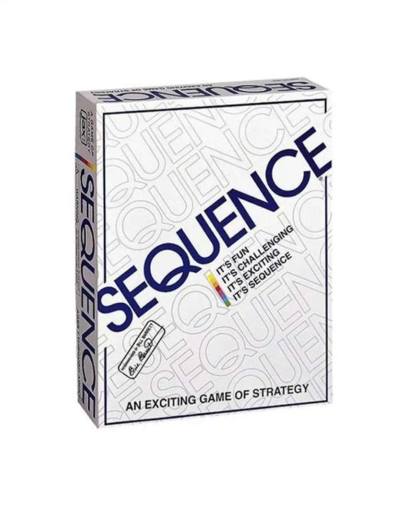 Sequence Board Game Size Hard Laminated Board with Plastic Cards | Daraz.pk