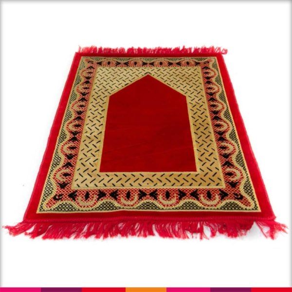 Islamic Prayer Mat Janamaz Sajjadah Muslim Thick Sajda Velvet Lattice ...