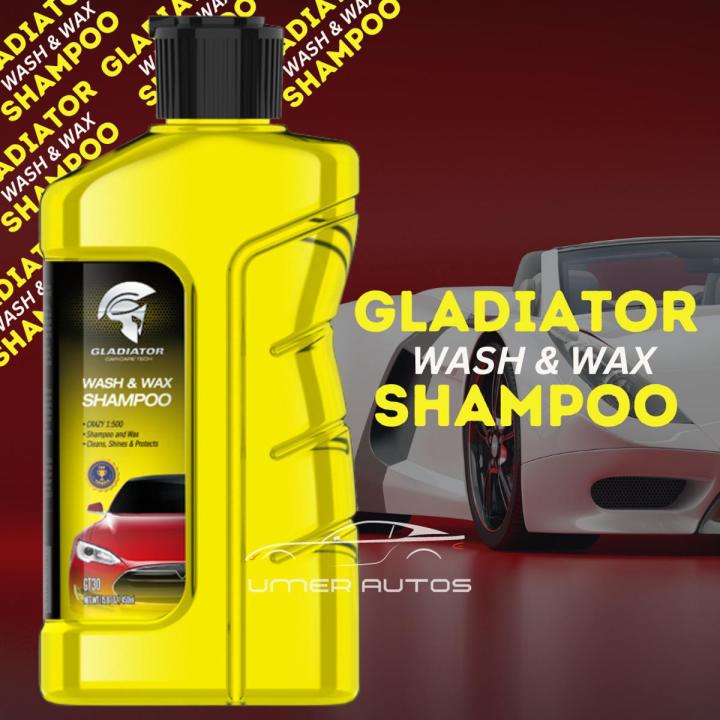 Gladiator Car Shampoo 450 ml | wash and wax shampoo - GT30 | Daraz.pk