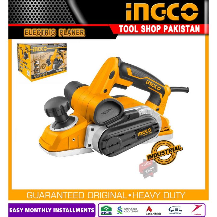 Ingco Industrial Electric Planer 1050W with Self-cooling Belt System ...