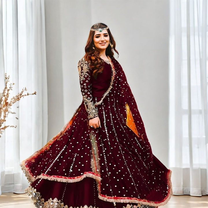 Premium Quality 3-Piece Maxi Dress for Women | Daraz.pk