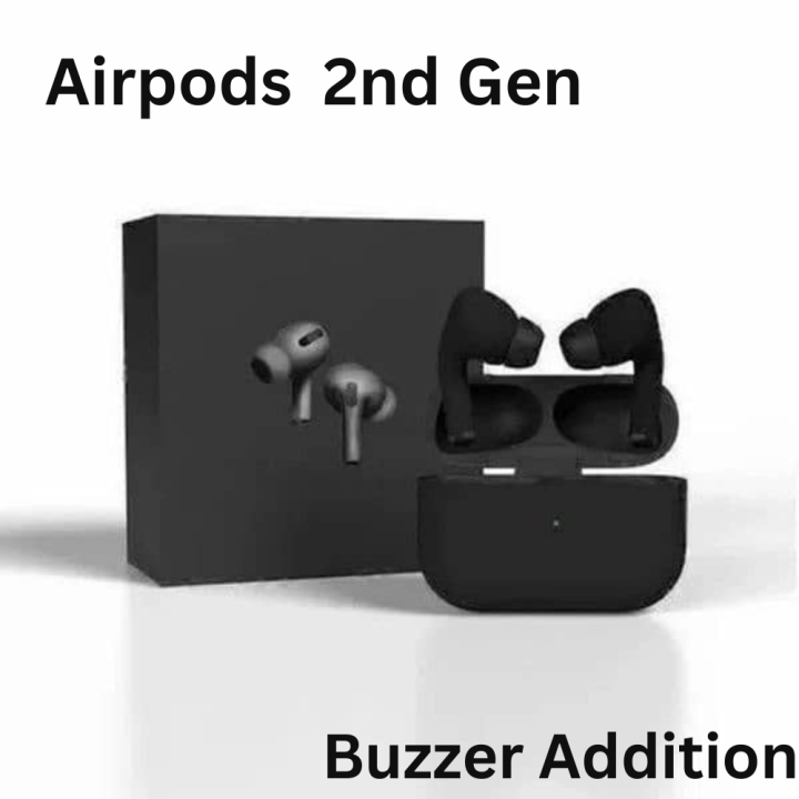 Airpods Pro 2, Black Airpods Pro 2nd Gen With Buzzer Wireless Bluetooth ...