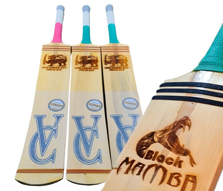 New Original Black Mamba Long Sixer Cricket Bat Full Cane Handle Tape ...