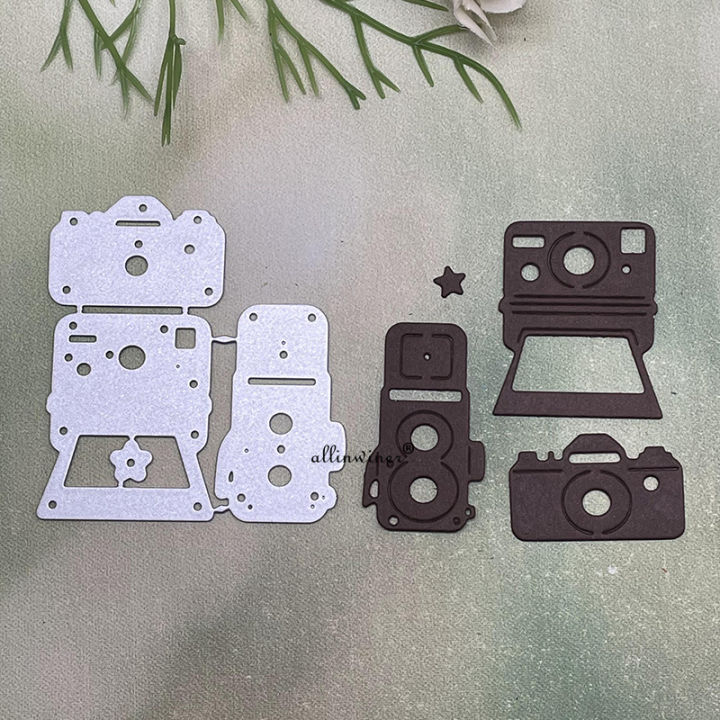 New Camera Decoration Diy Craft Metal Cutting Die Scrapbook Embossed ...