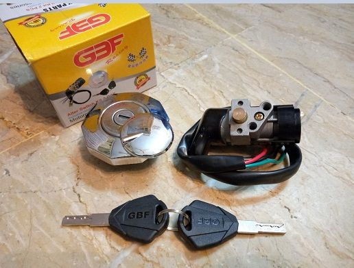 Bike Alter Switch with Tank Cap only 70cc with fancy key switch kit 2 pcs | Daraz.pk