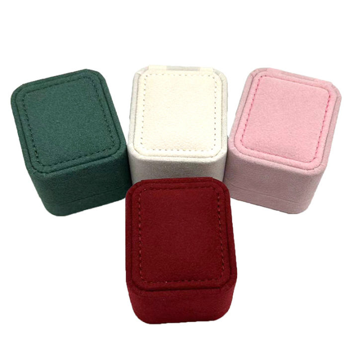 Rounded Corner Jewelry Box Bead Fleece Ring Box Stud Earring Box ...