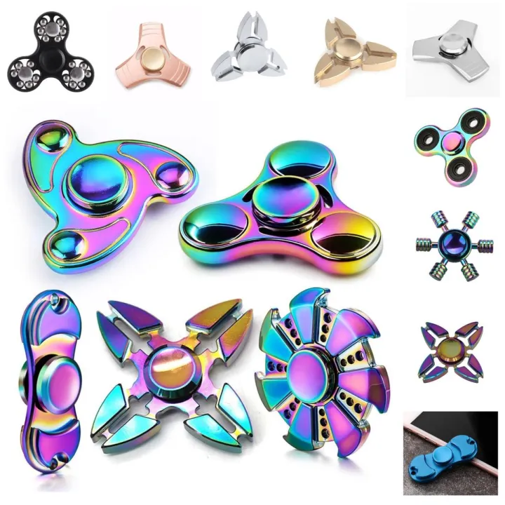 Rainbow Metal Fidget Spiner | Daraz.pk