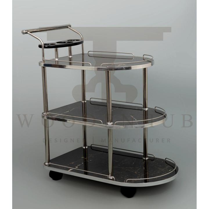 Oval triple deck trolley | Daraz.pk