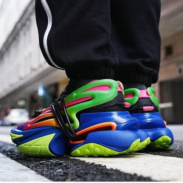 Men's shoes 2023 new trend exploded spaceship shoes Daddy shoes fashion ...