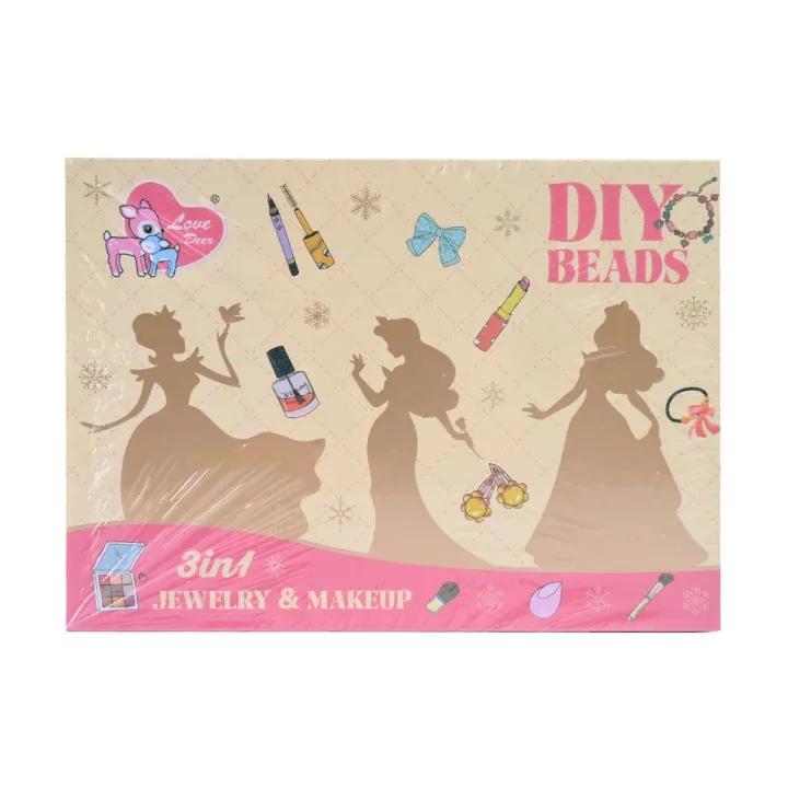 Diy Bead 3in1 Jewlery & Makeup Set for girl's cloud Box birthday and ...