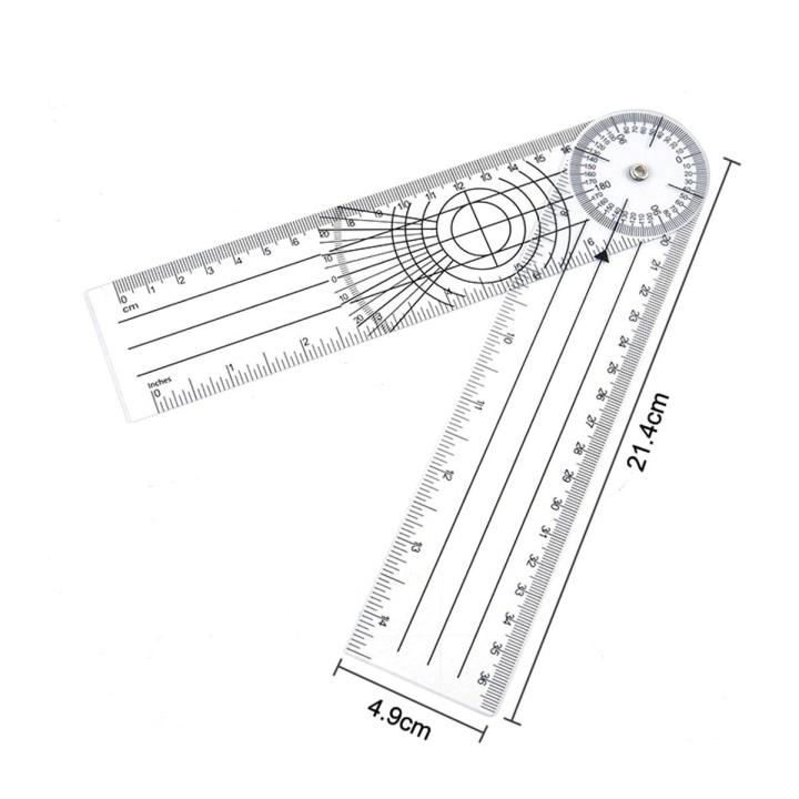 0-140mm 360° Goniometer Angle Medical Spinal Angle Ruler Angle ...