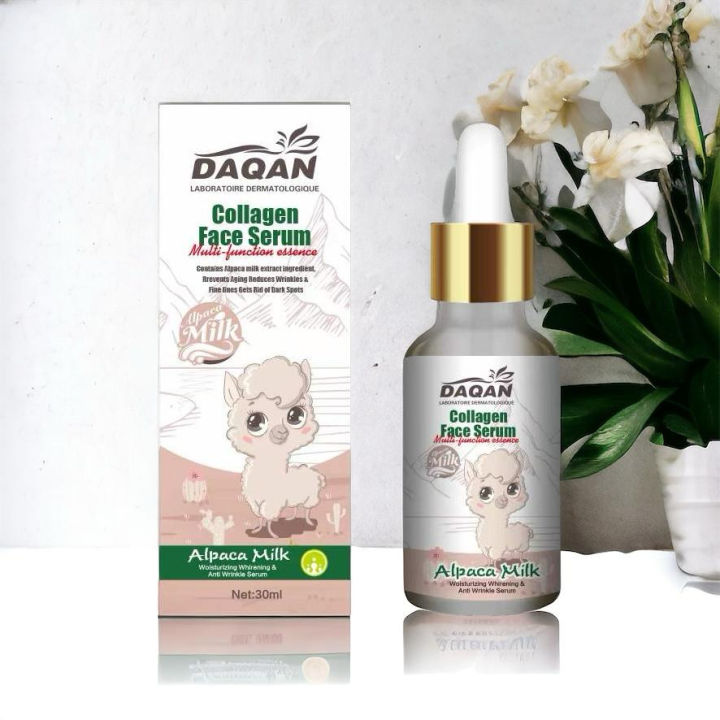 DAQAN Collagen Face Serum 30ml – Multi-Function Essence with Alpaca ...