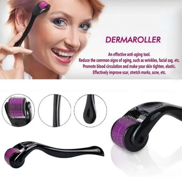 Derma Roller 0.5mm – Hair Growth & Skin Repair | 540 Titanium Needles ...