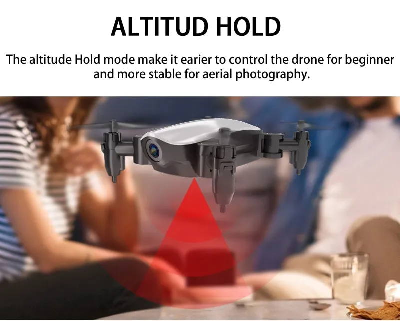 Teeggi T10 Mini Drone With Camera Foldable WiFi FPV RC Quadcopter Headless Mode Altitude Hold VS S9 Micro Pocket Selfie Drone Daraz.pk
