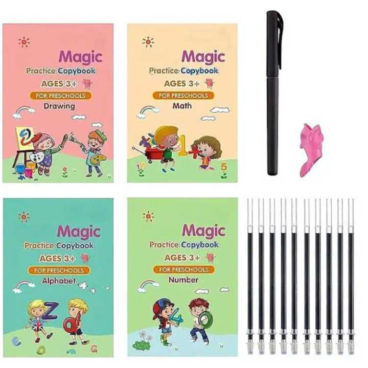 4-Piece Magic Book Set for Kids - Interactive, Fun, and Educational ...