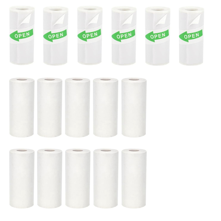 16 Rolls Thermal Printer Paper, Including 6 Rolls Thermal Sticker Paper ...