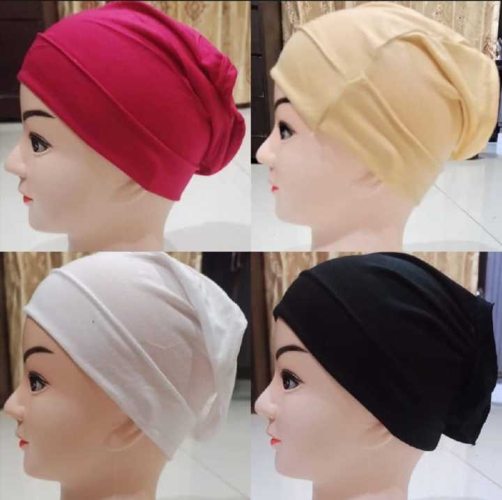 Pack of 1 Tube Hijab Cap Muslim Hijab Cap for Girls and Women for Hijab ...