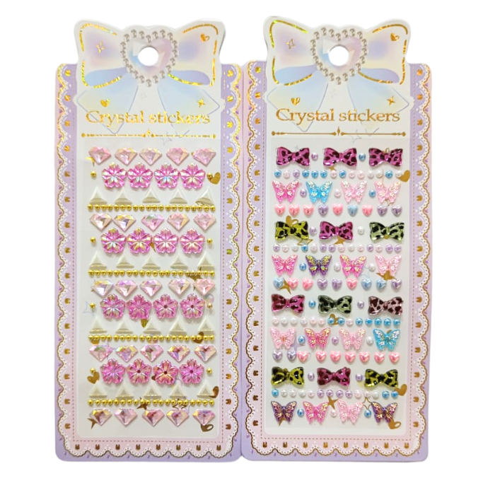 Pack of 2 beautiful crystal beads stickers for crafts | Daraz.pk