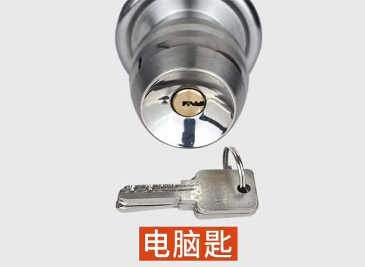 Door lock indoor three-rod lock rod-type ball lock three-column round ...