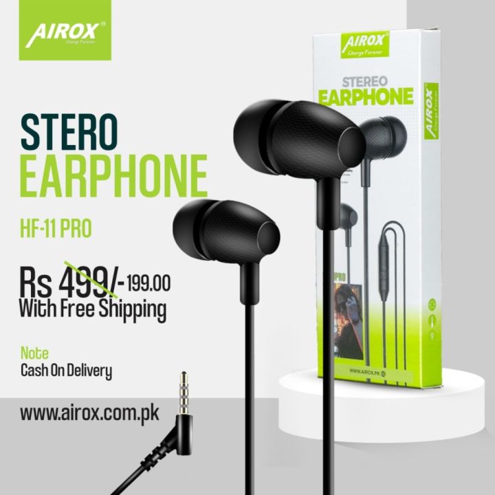Airox HF11 Pro Bass Earphone | Daraz.pk